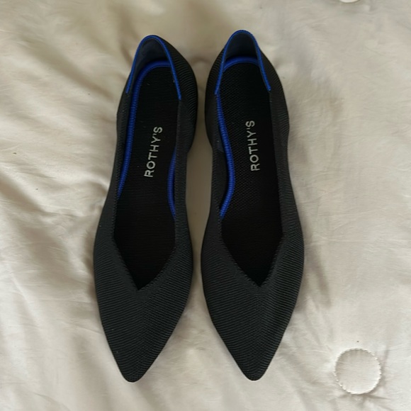 Rothy's | Shoes | Like New Rothys The Point Black Flat Size 9 | Poshmark